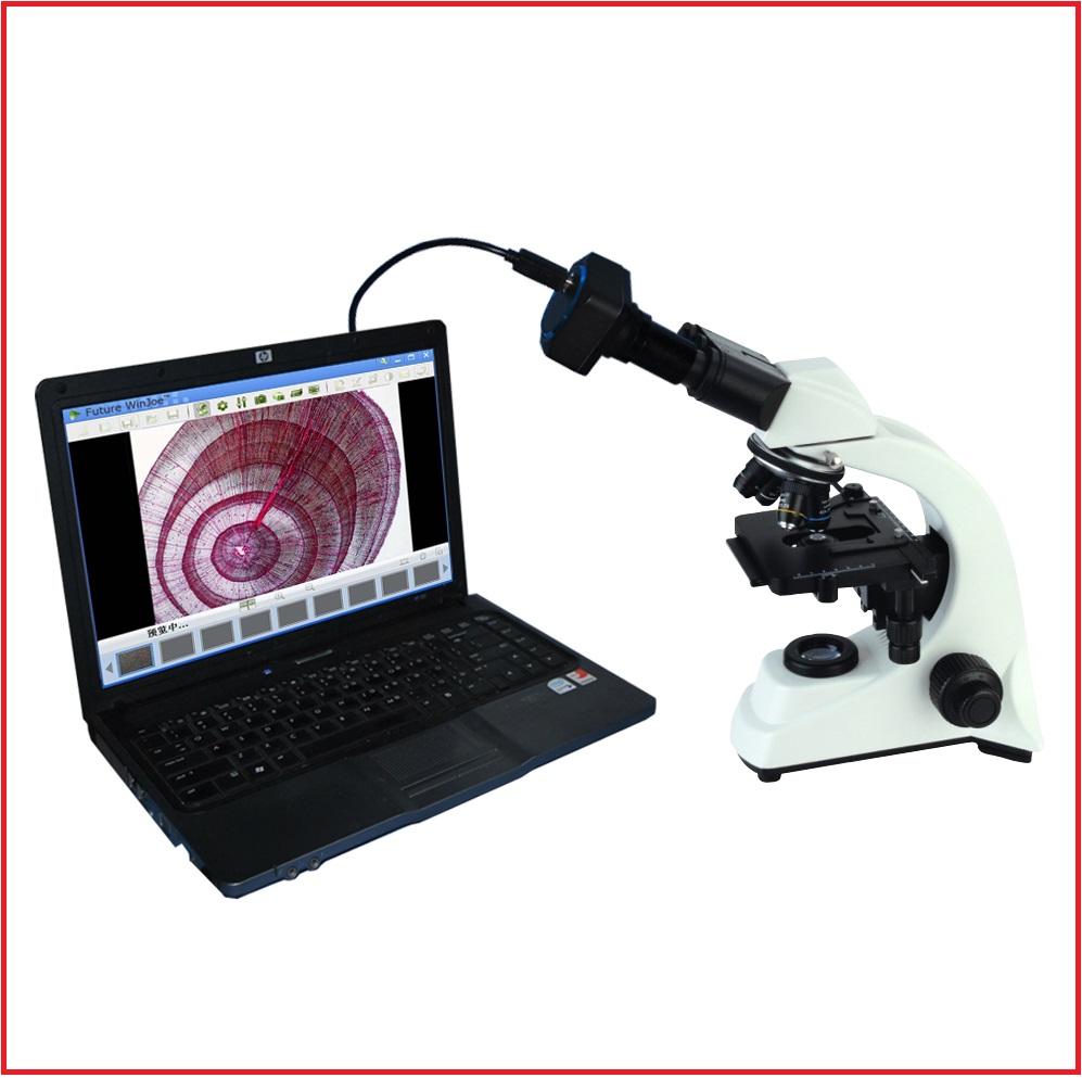 Eyepiece and C-mount USB digital microscope camera