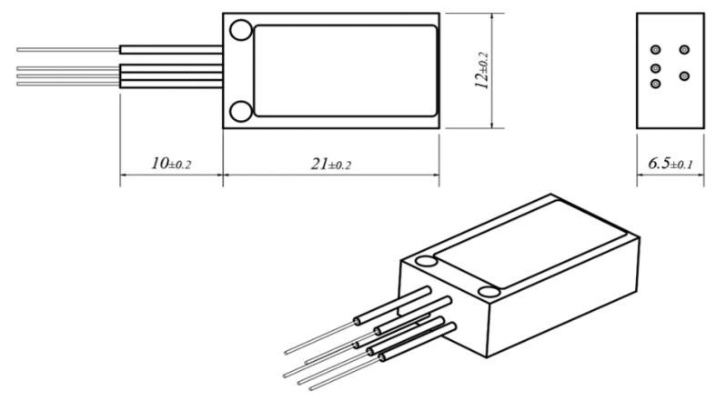 4CH +UPG mini CWDM MODULE,1270、1290、1310、1330 nm +1路反射通道,G657A2 Fiber ...